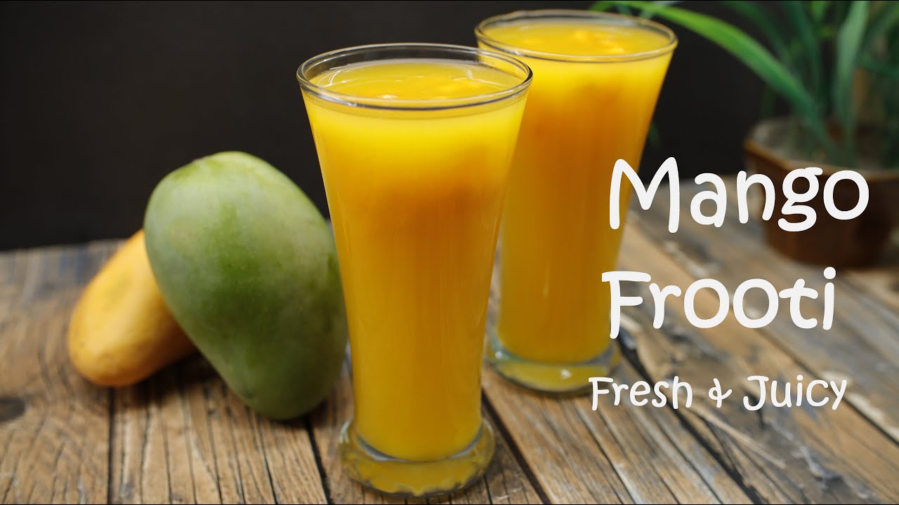 Mango Frooti 🥭 | Tooty Fruity Mango Drink | Homemade Mango Squash | Eat ...