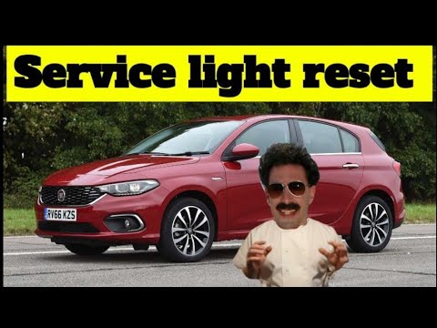 how to reset a service light notification on a Fiat tipo 2015 2016 2017 ...