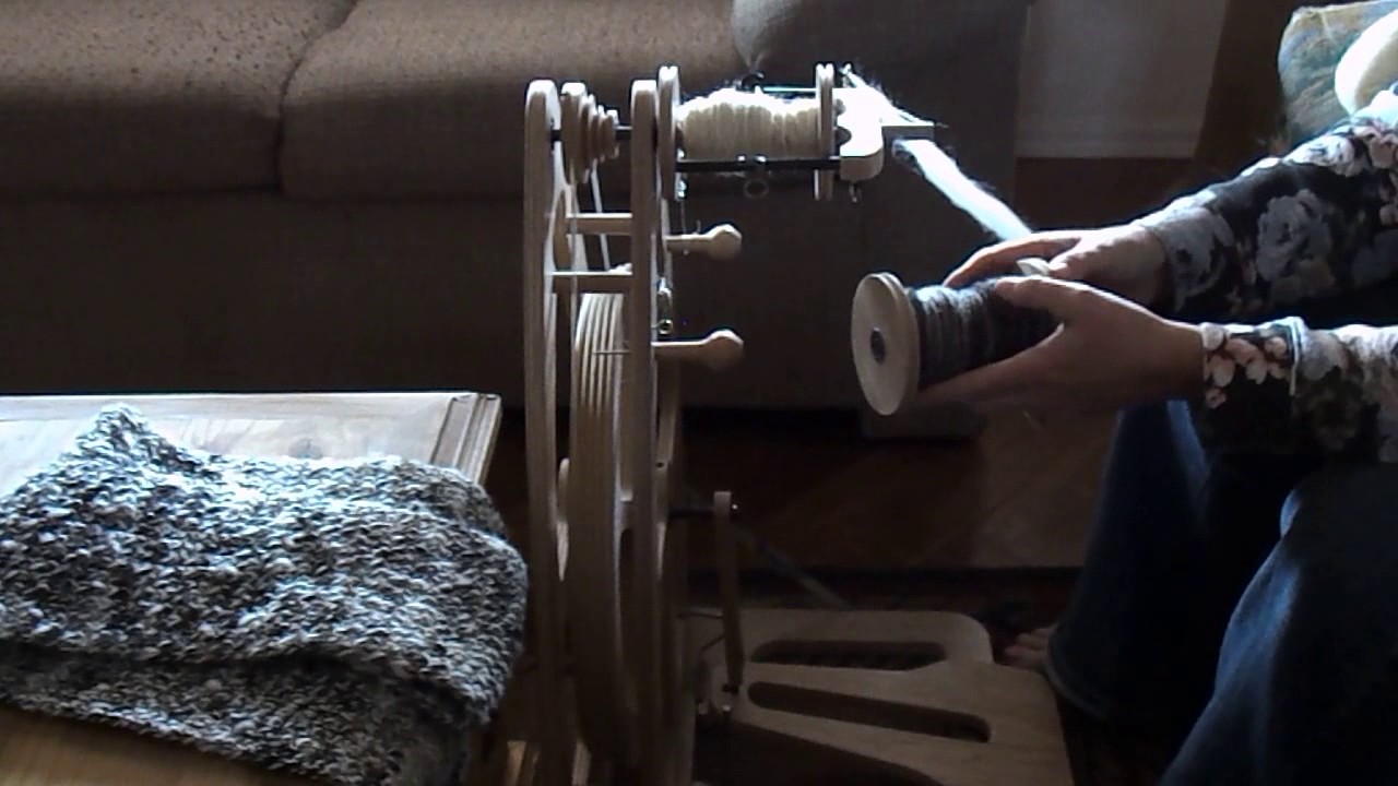 Spinning Yarn on an Ashford Joy Spinning Wheel - YouTube