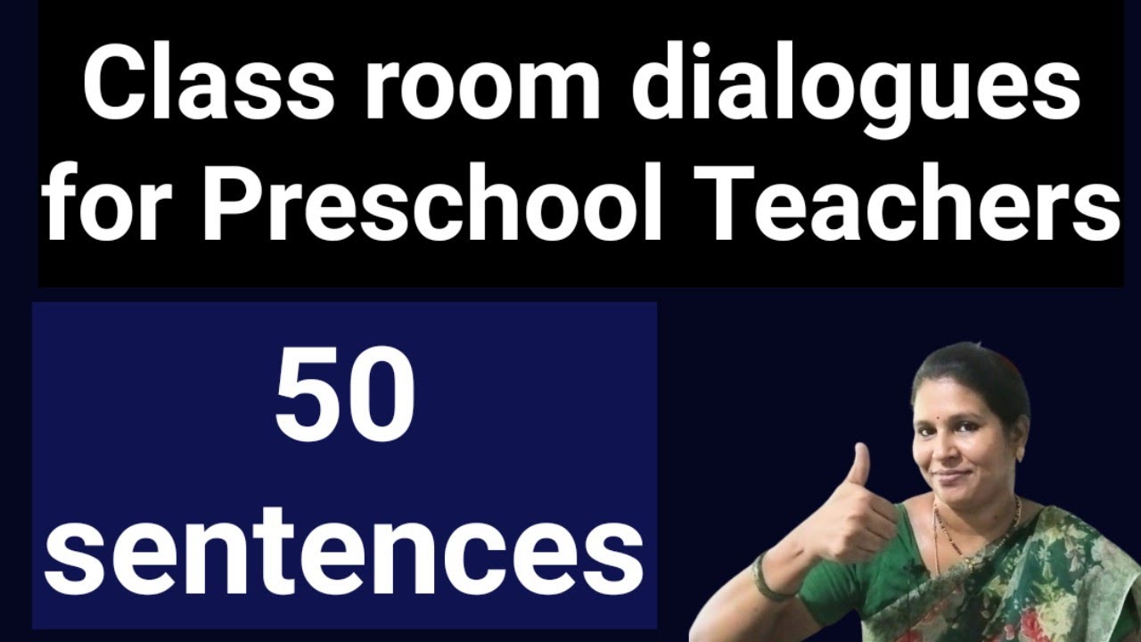 Class room dialogues for preschool teachers - YouTube