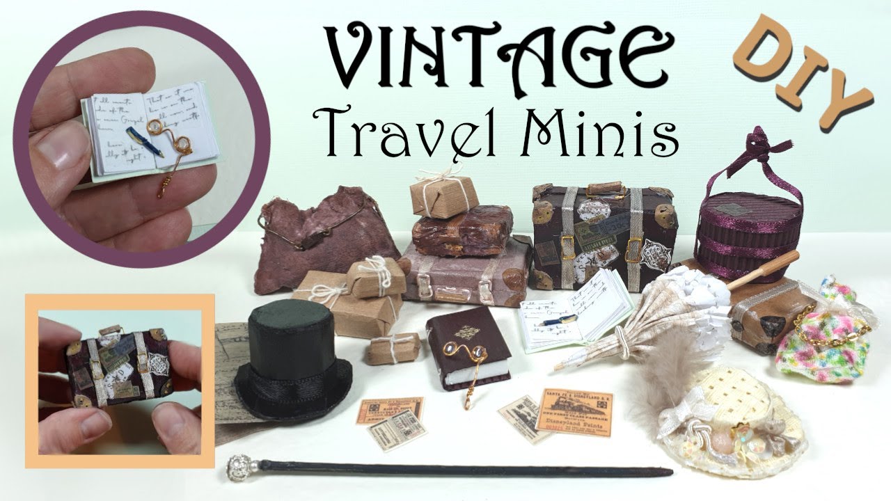 DIY Vintage TRAVEL MINIS ~Miniatures~ #vintagetravel # ...