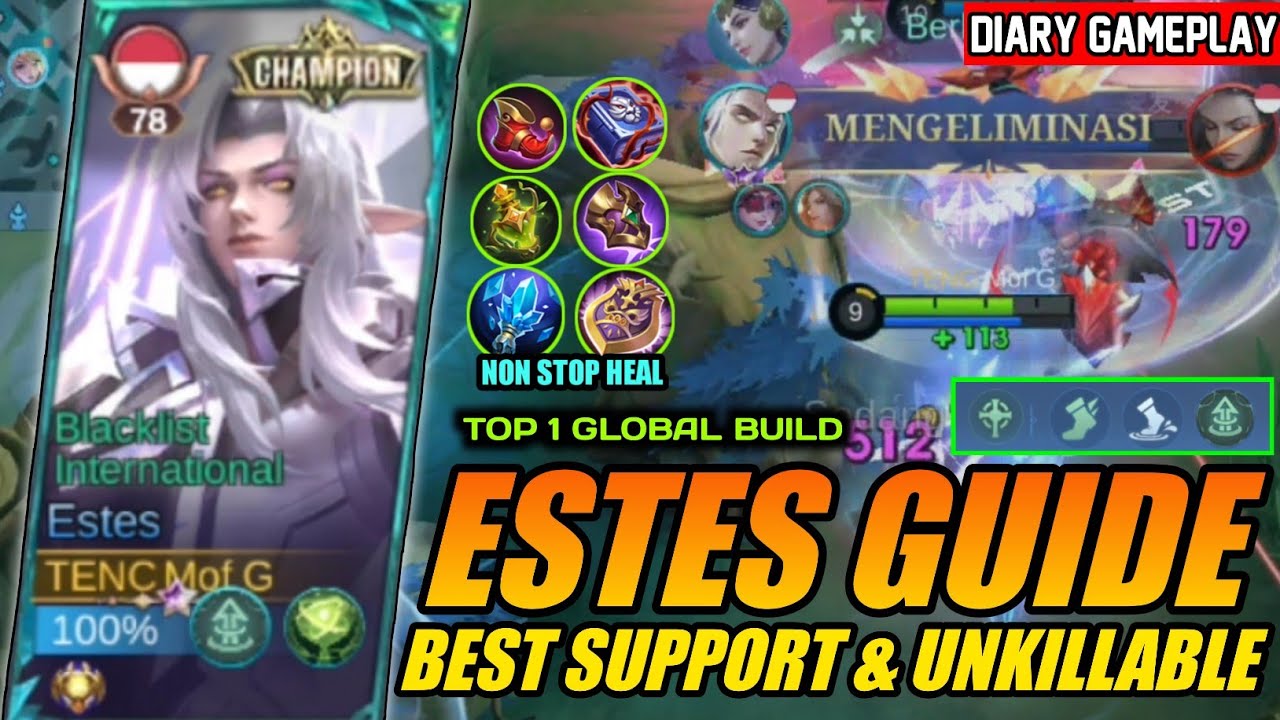 ESTES SKILL GUIDE‼️UNKILLABLE 100% META DESTROYER | Best Build Estes ...