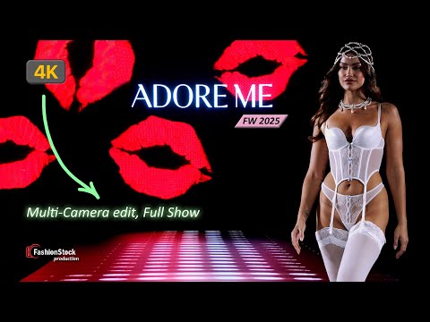 ADORE ME Lingerie NYFW 2025 | Cabaret Themed Full Fashion Show | 5 Cameras 4K/60p by FashionStockTV