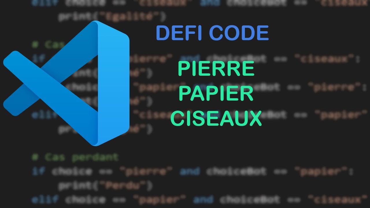 DEFI Pierre Papier Ciseaux en Python - YouTube