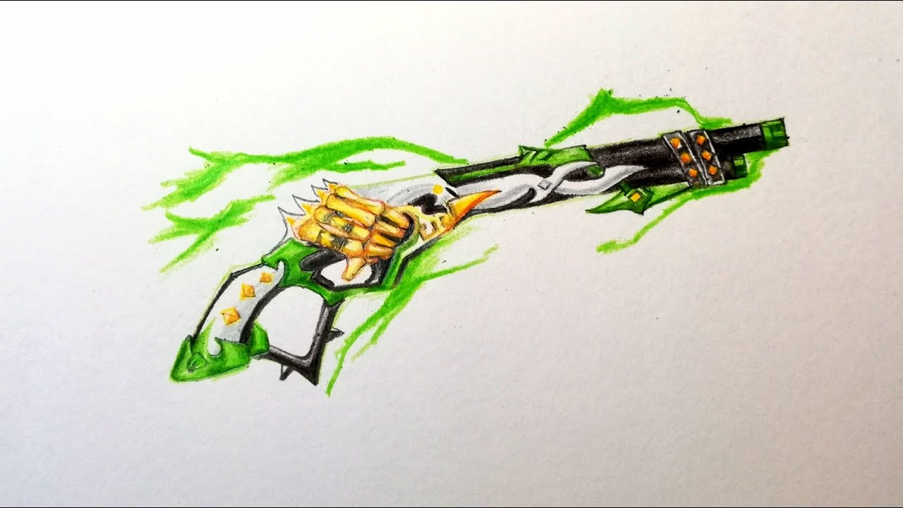 Freefire New Evolution M1887 || Vẽ M1887 Nâng cấp - YouTube