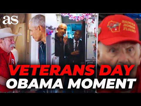 Barack Obama SURPRISES AN ENTIRE PLANE OF VETERANS this Veterans Day – UNFORGETTABLE REACTIONS!