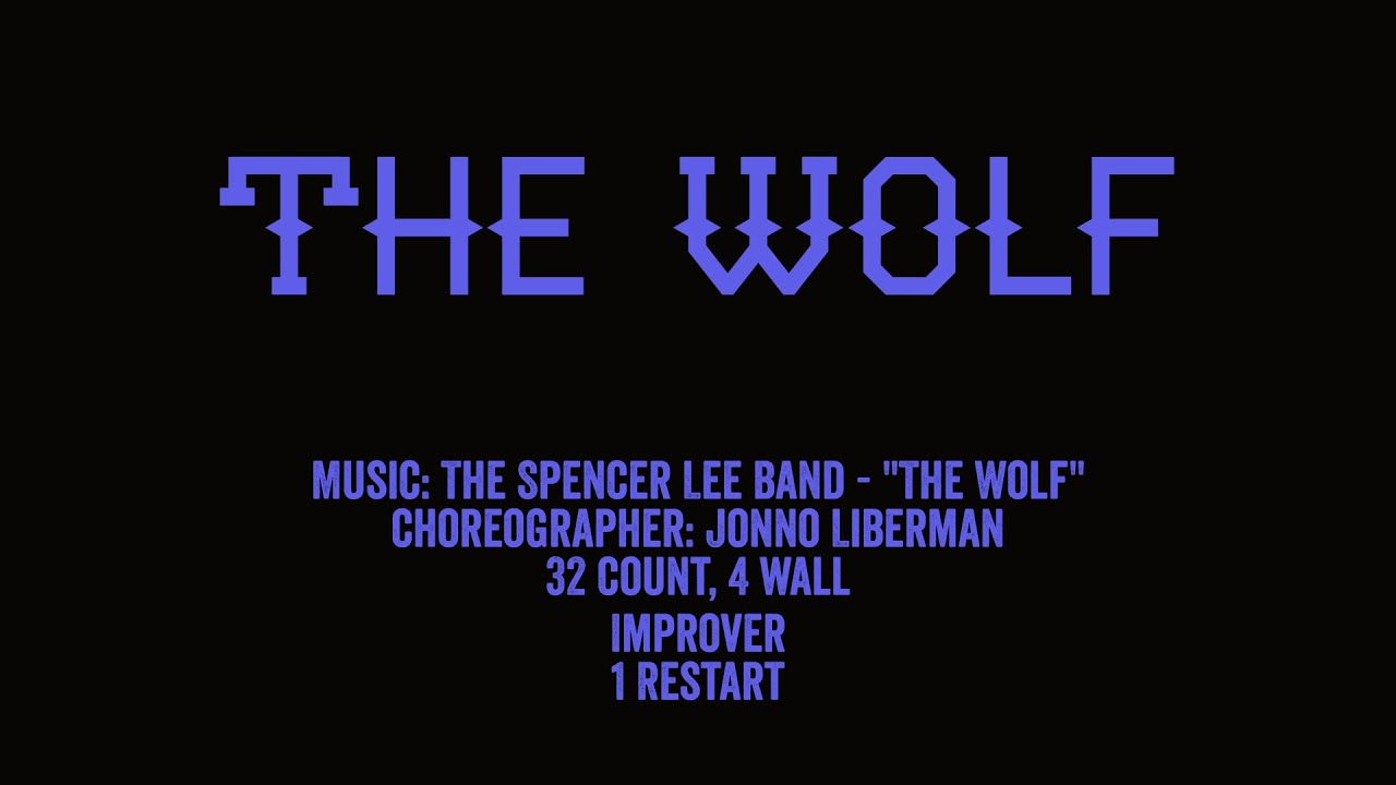 Called Line Dance Demo: "The Wolf" (Virtual Line Dance Class Series ...