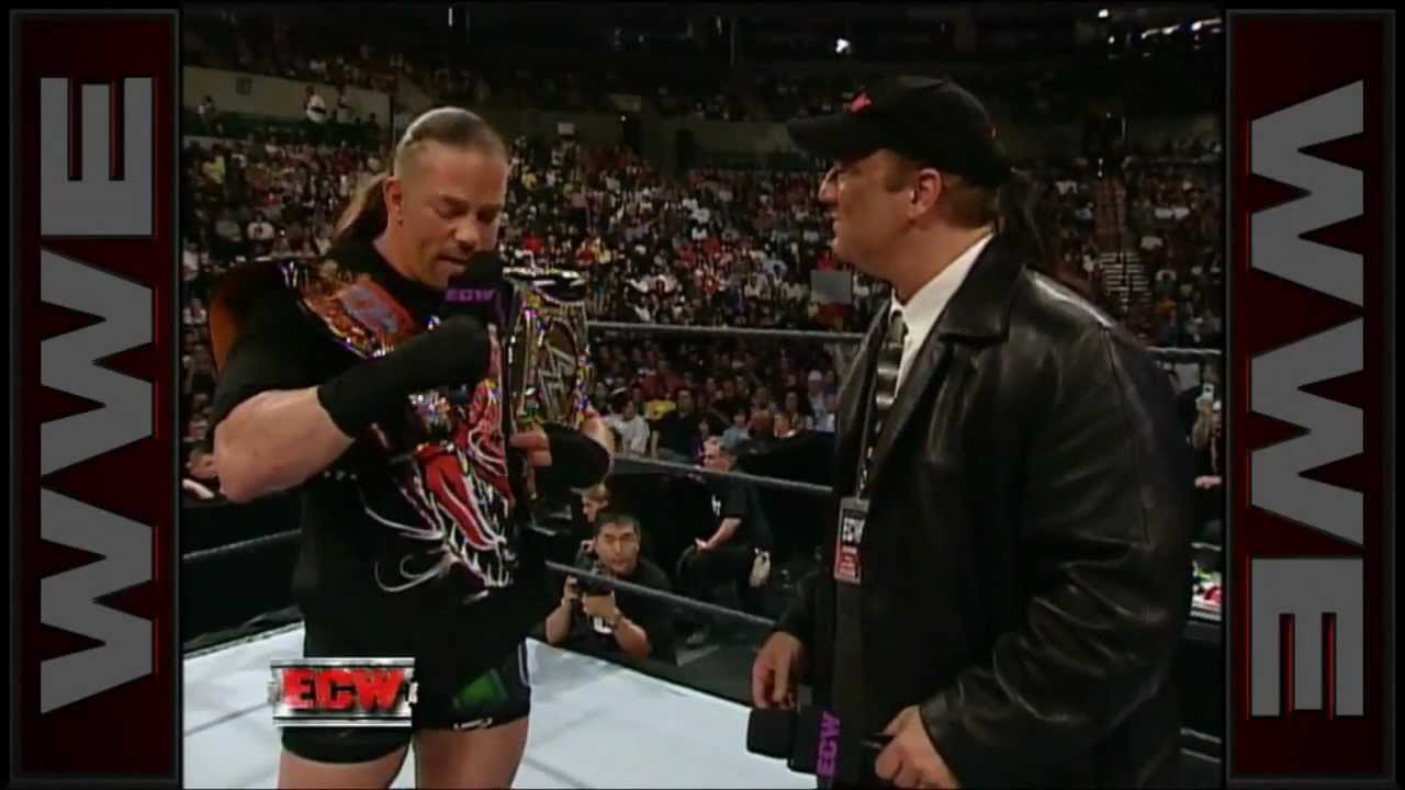 Paul Heyman awards Rob Van Dam the ECW title (13/06/06) [HD] - YouTube