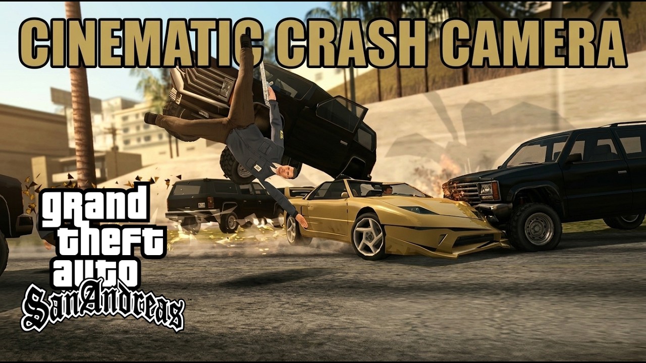 Cinematic Crash Camera for GTA San Andreas (first test) - YouTube