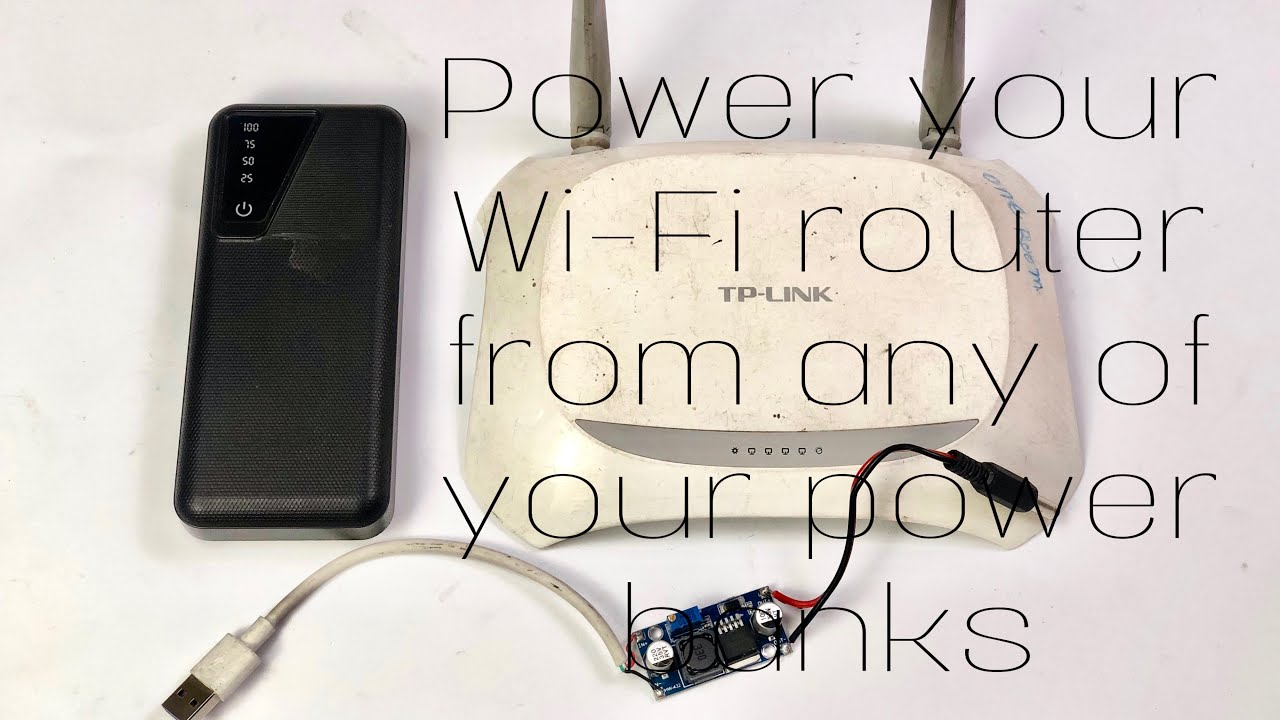Power Your Wi-Fi Router from any of your power banks - YouTube