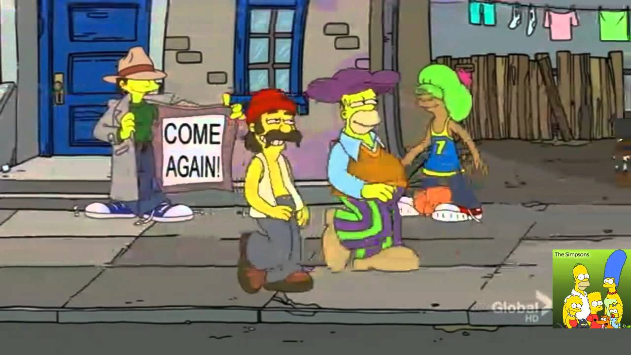 The Simpsons HD- Homer is high - YouTube