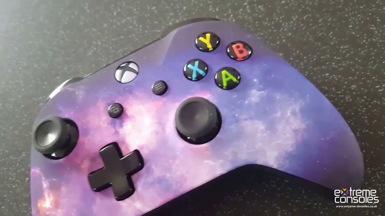 Galaxy themed Xbox One custom controller by Extreme Consoles - YouTube