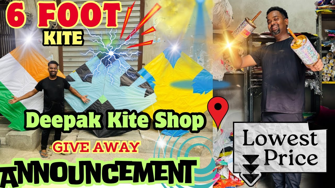 6 Foot Kite Price In Delhi | Cheapest Kite Market in Delhi | Deepak ...