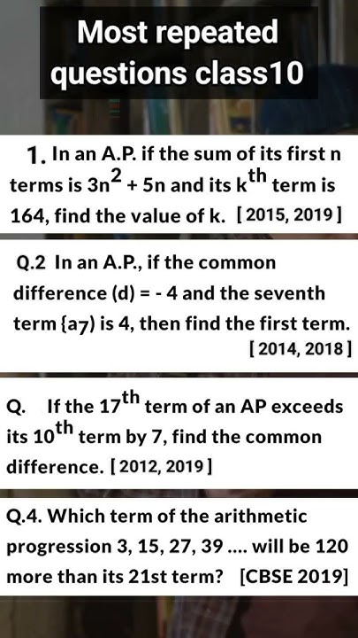 most repeated questions in maths class 10 | most repeated questions in cbse class 10 maths # ...