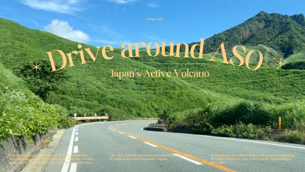 Driving to Japan's active volcano: Mount ASO🌋 - YouTube