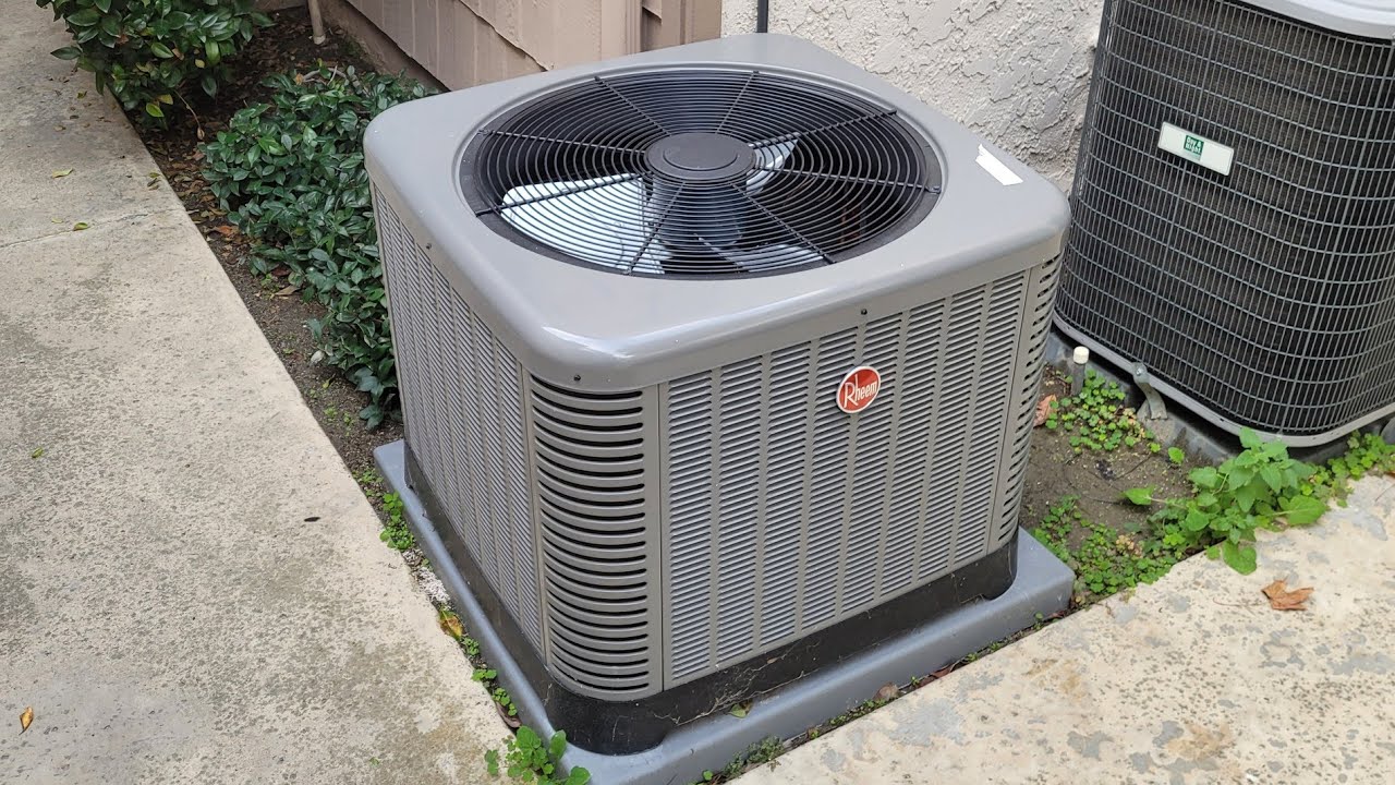 Brand New 2022 3 ton Rheem Classic RP14 Heat Pump - YouTube