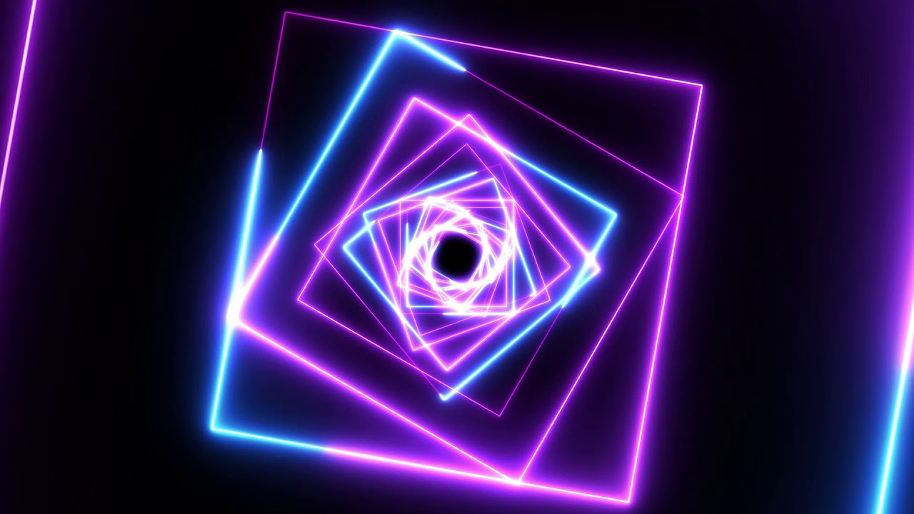 Neon Lights Modern Animated Loop Background - Free Footage - YouTube