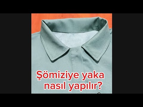 Şömiziye yaka bedene nasıl takılır? How to make a fireplace collar?