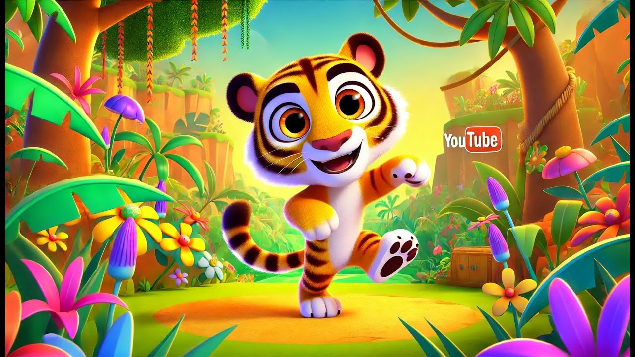 🟠🐯 "Tiger, Tiger, Roar!" – Fun Kids Dance Song with Actions ...