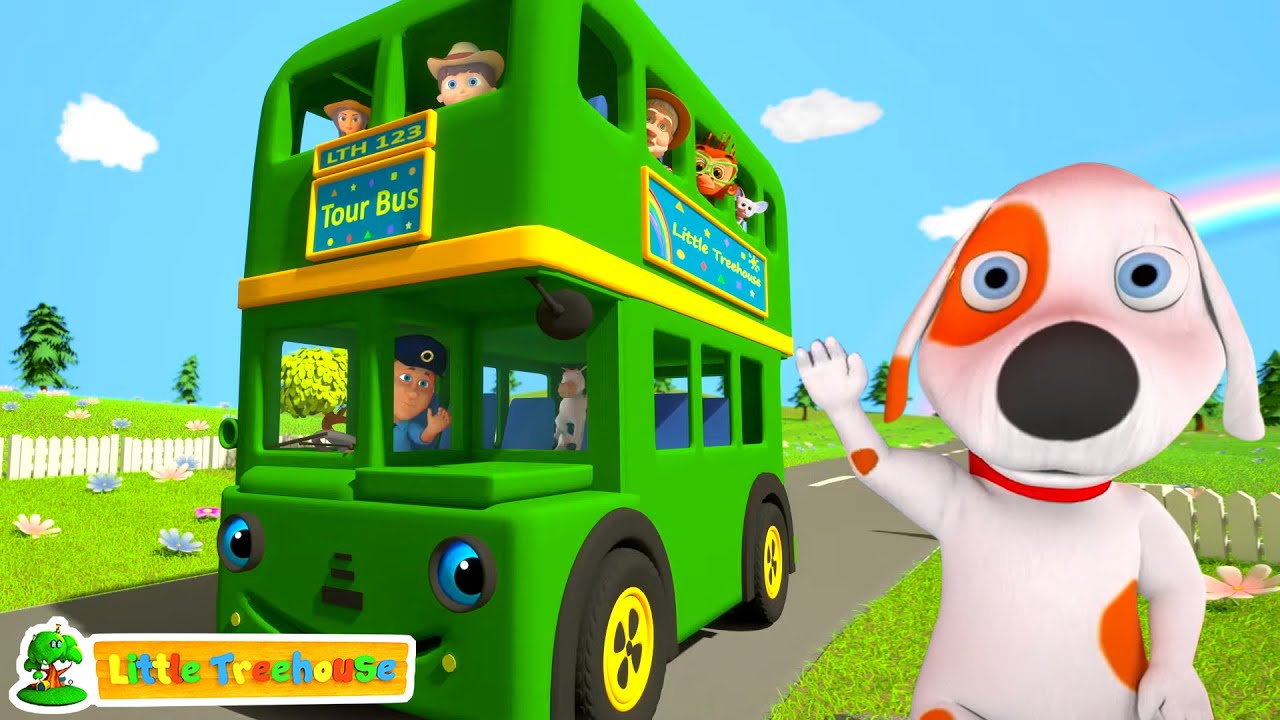 Hjul På Bussen Sång Och Mer Tecknad Sång För Småbarn - YouTube