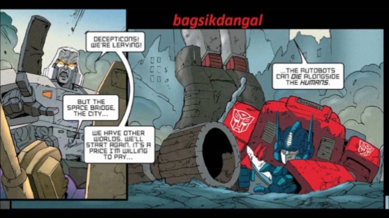 IDW:Optimus Prime Vs Megatron!Battle in New York!From All Hail Megatron ...