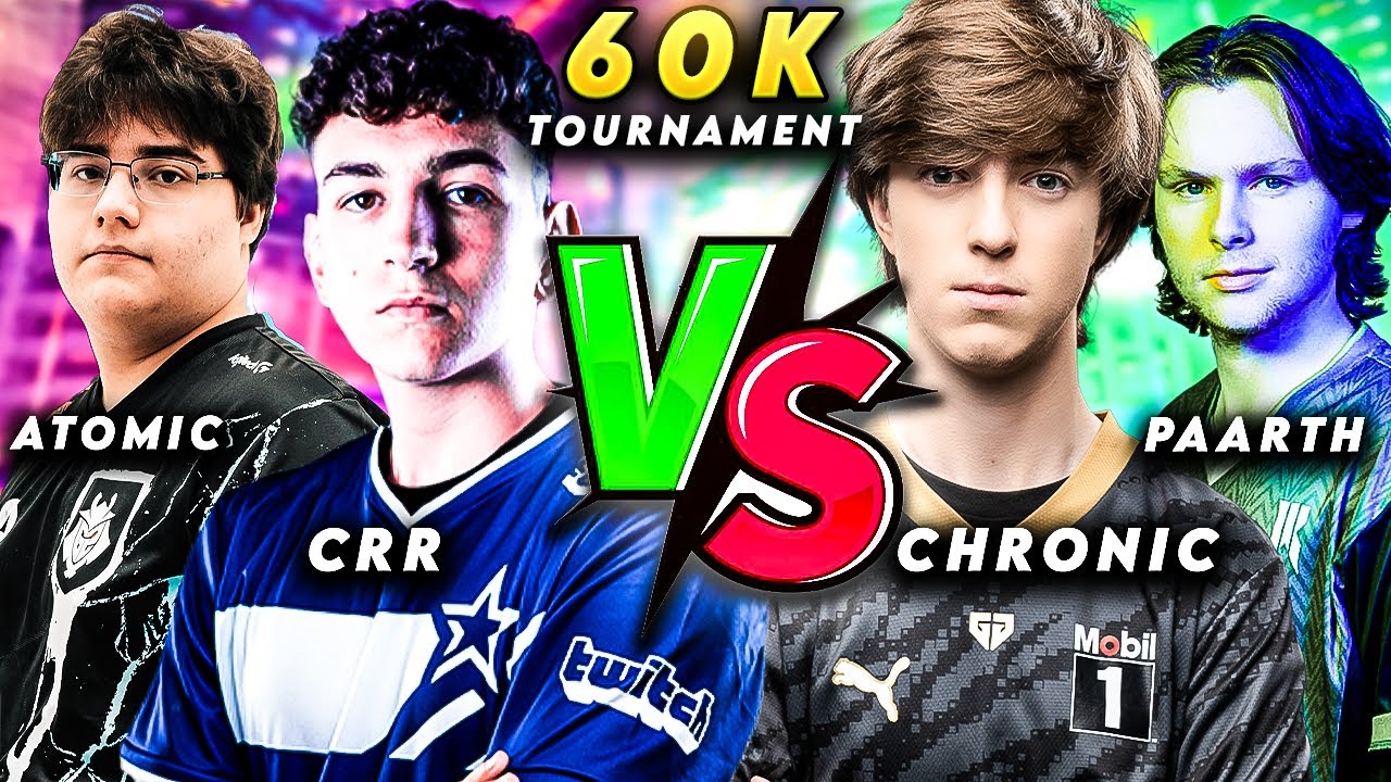 $60,000 CHRONIC/PAARTH vs ATOMIC/CRR | Rocket League Tournament - YouTube
