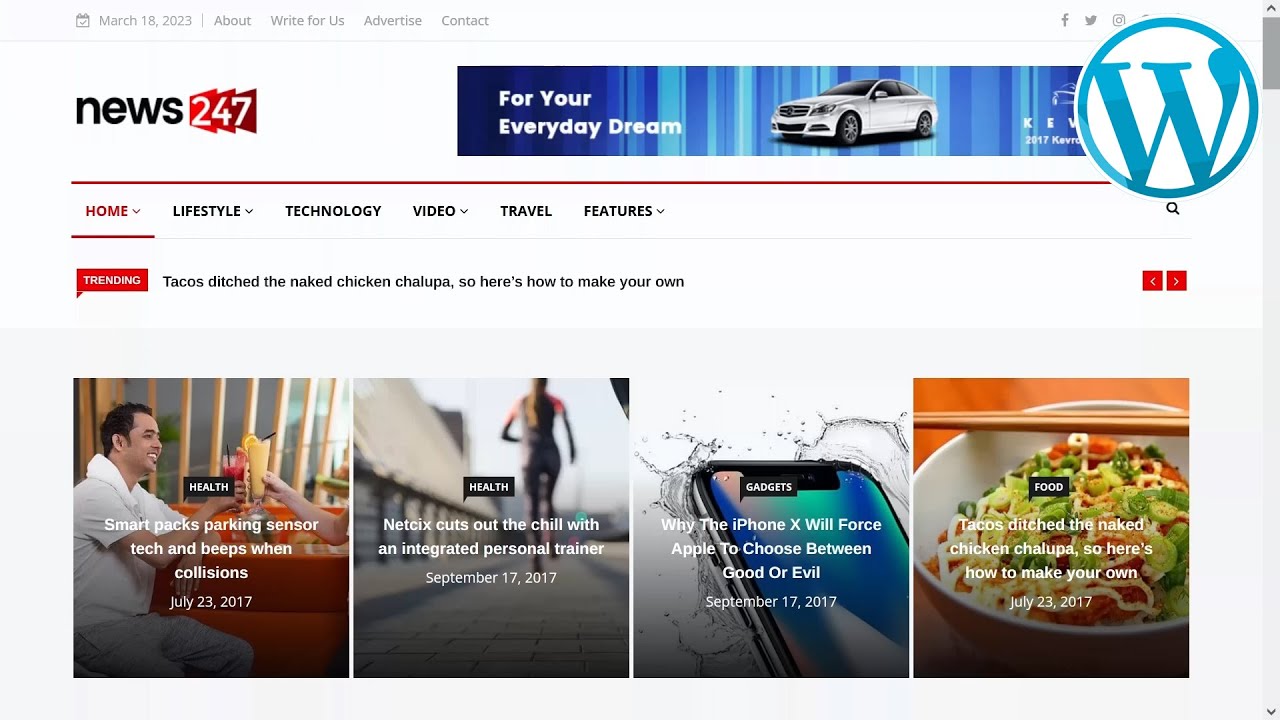 News247 News Magazine Website ★ WordPress Themes & Templates ★ - YouTube