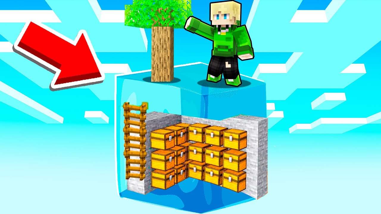 Ik Bouw Een GEHEIME CHEST KAMER Op Mijn OCEAN ONE BLOCK! - YouTube