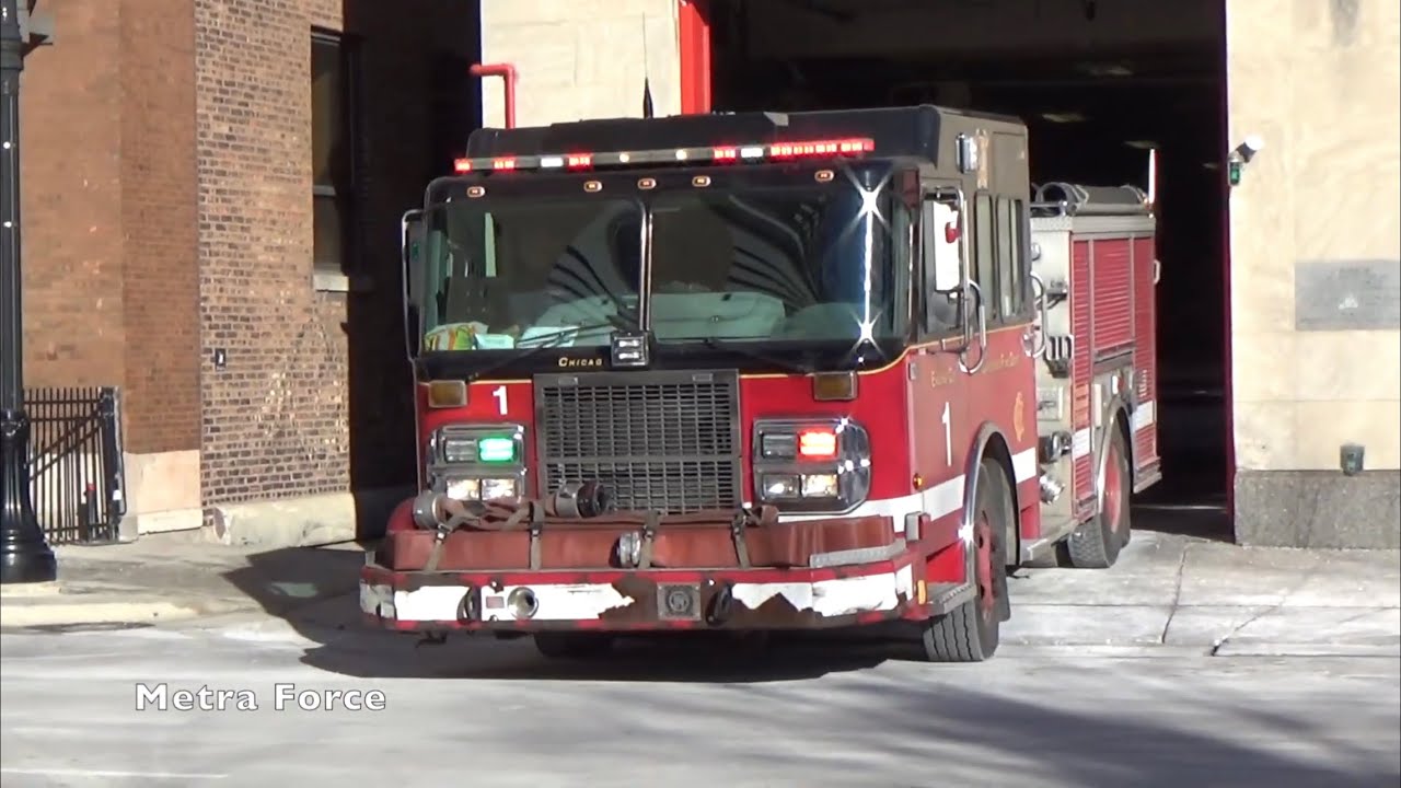 Chicago Fire Dept Engine 1 Responding - YouTube