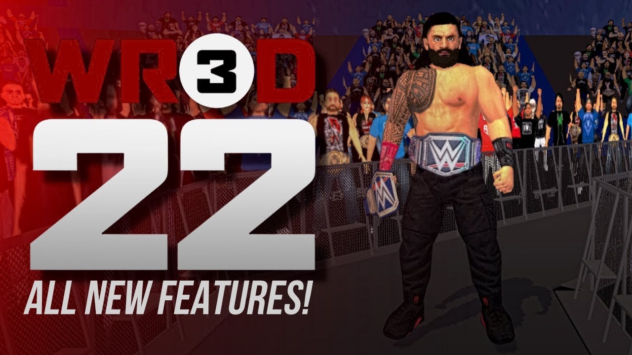 WR3D 2K22 BY GAMESTATION | ALL NEW FEATURES! (New Hairstyles, Beards ...