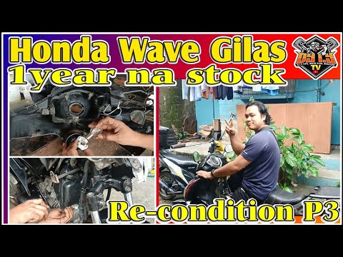 Honda wave gilas napabayaan daw ng 1 year, palyado at puro oil leak. E ...