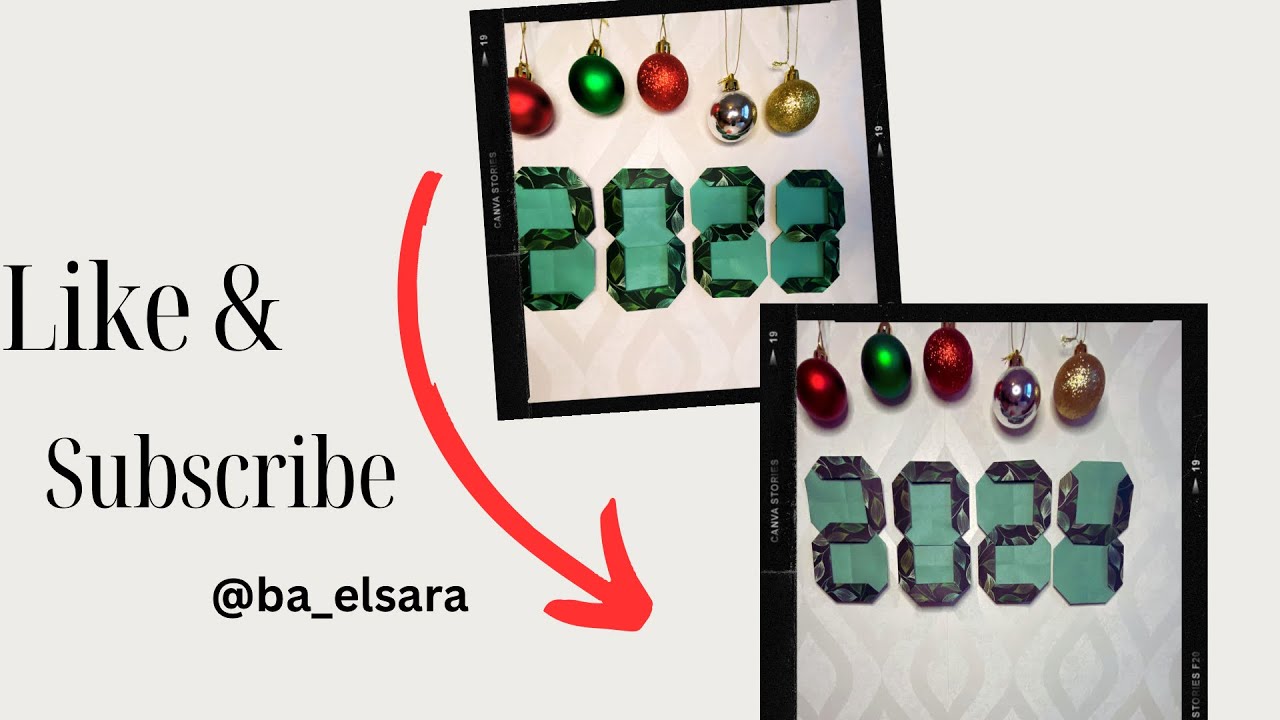 How to Make Origami Digital Numbers | New Year | Paper Folding # ...