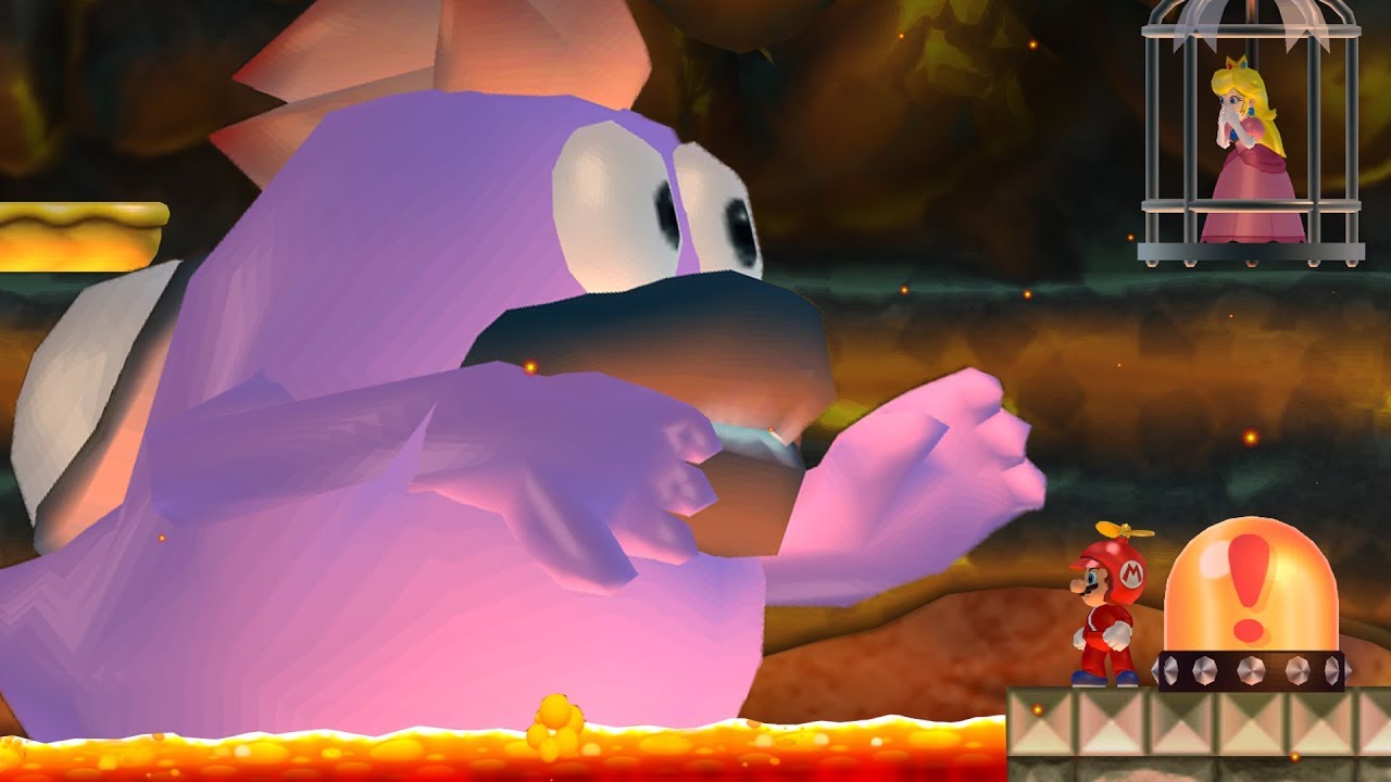 New Super Mario Bros. Wii - Final Boss Purple Spike & Ending - YouTube