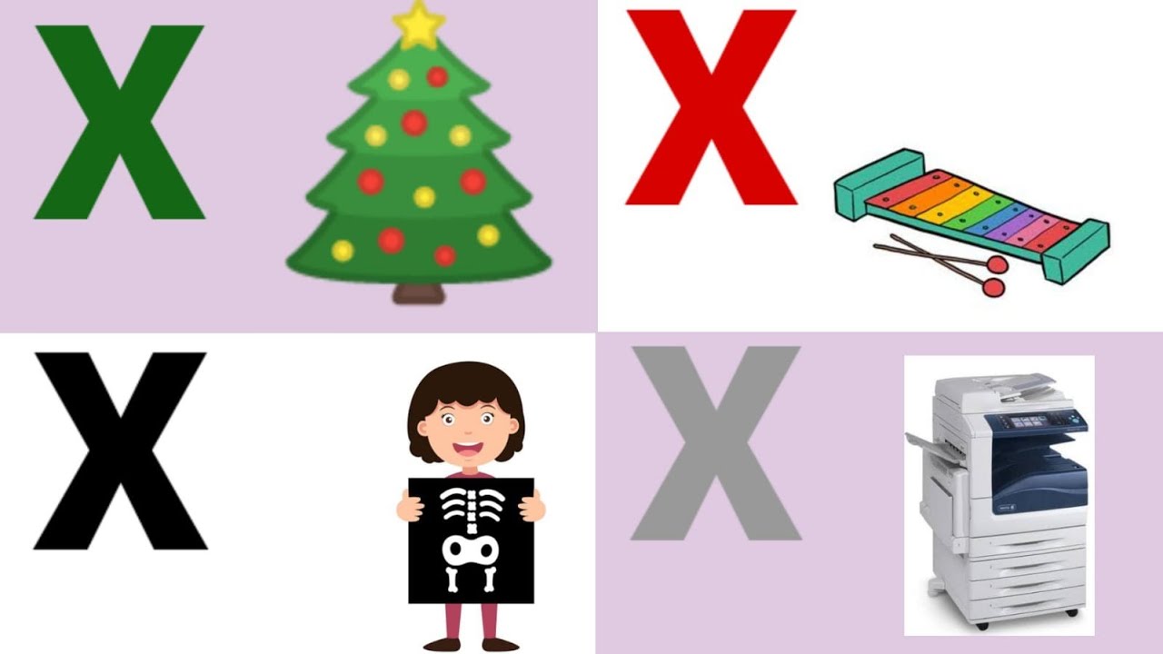 X for X-Ray X for Xerox X for X-Max / Words starting with X / Alphabet ...
