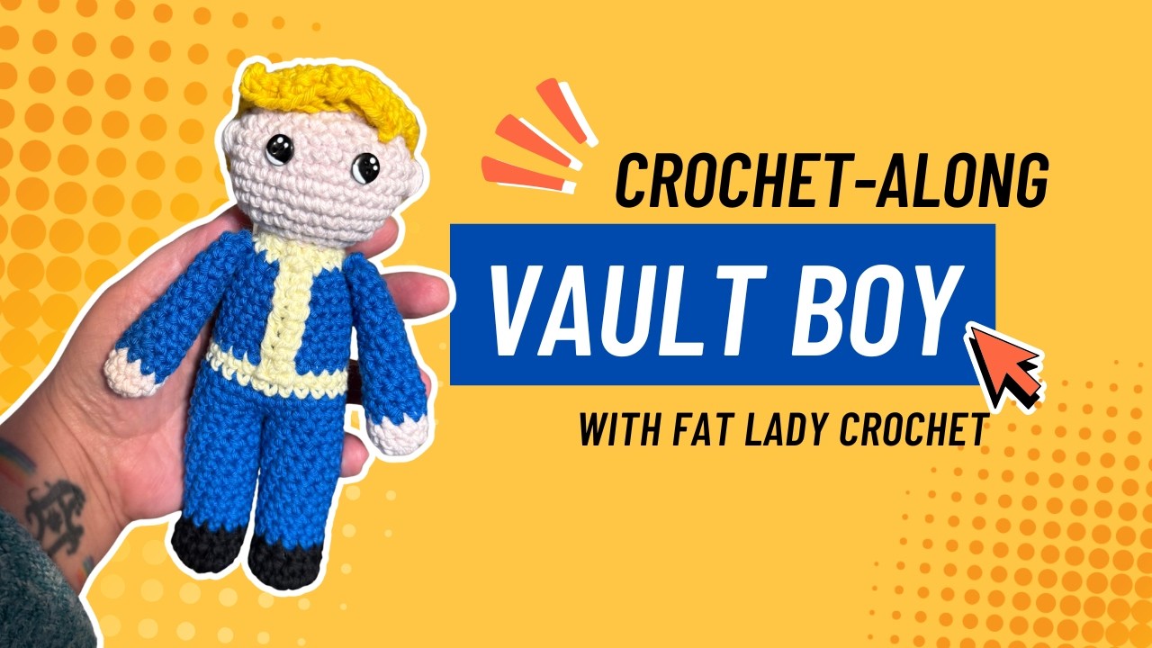 How to Crochet Vault Boy (Fallout) | Easy Amigurumi Crochet-Along ...