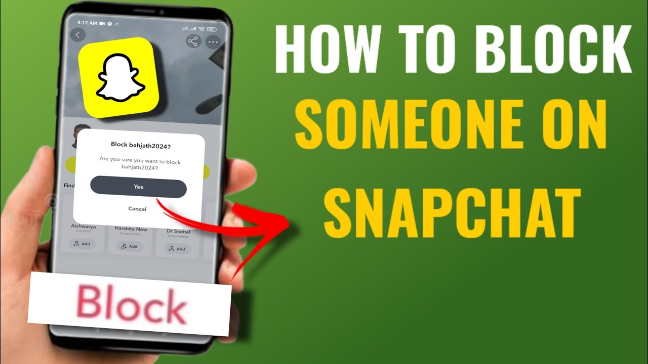 How To Block Someone On Snapchat | English - YouTube