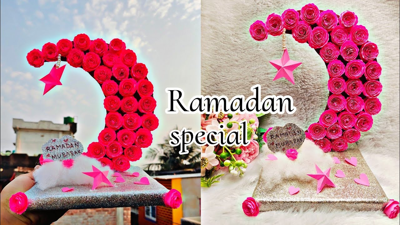 Ramadan special craft /moon craft ideas//moon decoration ideas for ...