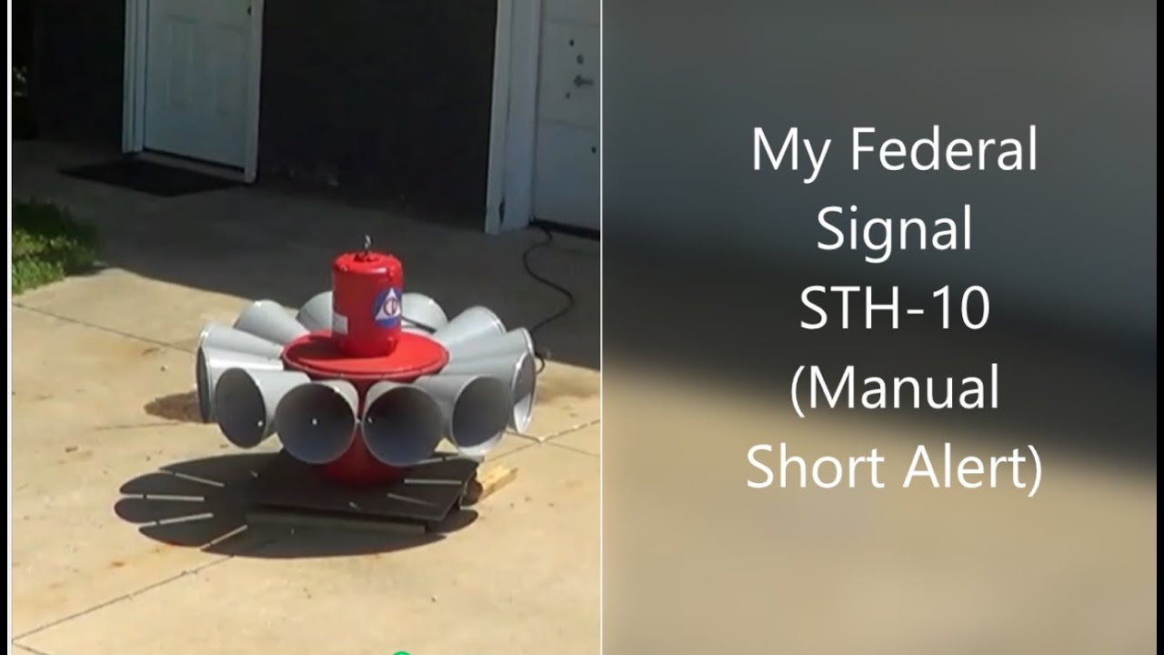 My Federal Signal STH-10 (Manual Short Alert) With Ambience - YouTube