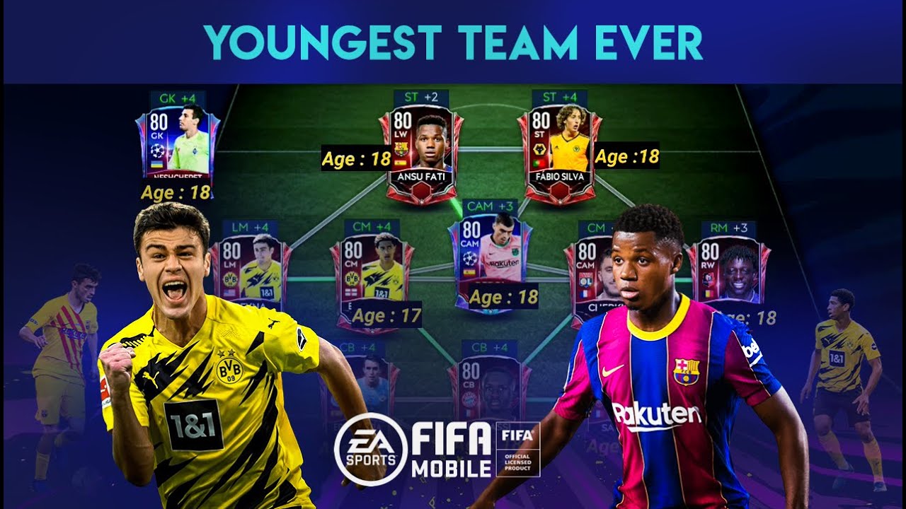 BUILDING THE YOUNGEST TEAM IN FIFA MOBILE - FIFA MOBILE 21 - YouTube