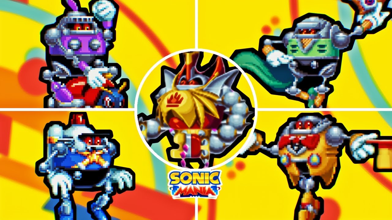 Sonic Mania All Bosses - YouTube