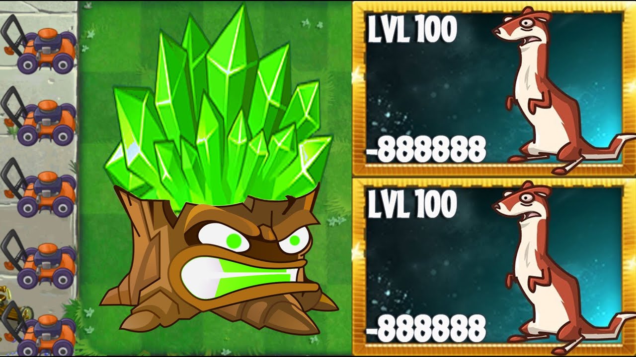 Plants VS. Zombies 2: All Plants Power-up Vs 1 million Ice Weasel - YouTube