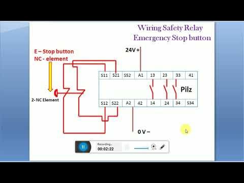 wiring safety Relay Emergency Stop button @ Pilz safety Relay wiring ...