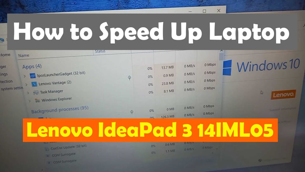How to Speed Up Lenovo Laptop Windows 10 (10X FASTER ) #Lenovo IdeaPad ...