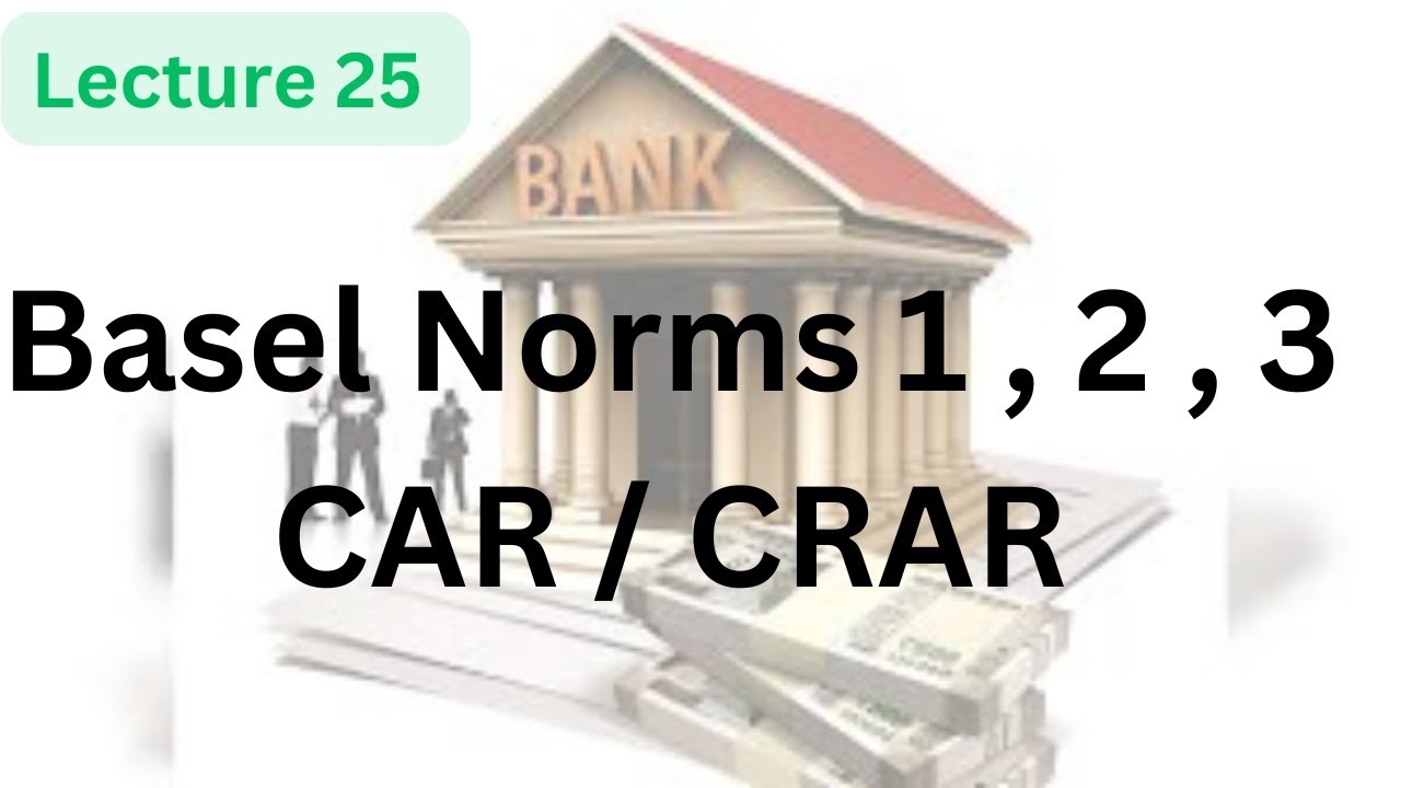 Lecture 25 - Basel Norms 1 , 2 and 3 , CAR/CRAR | Ramesh Singh Book | # ...
