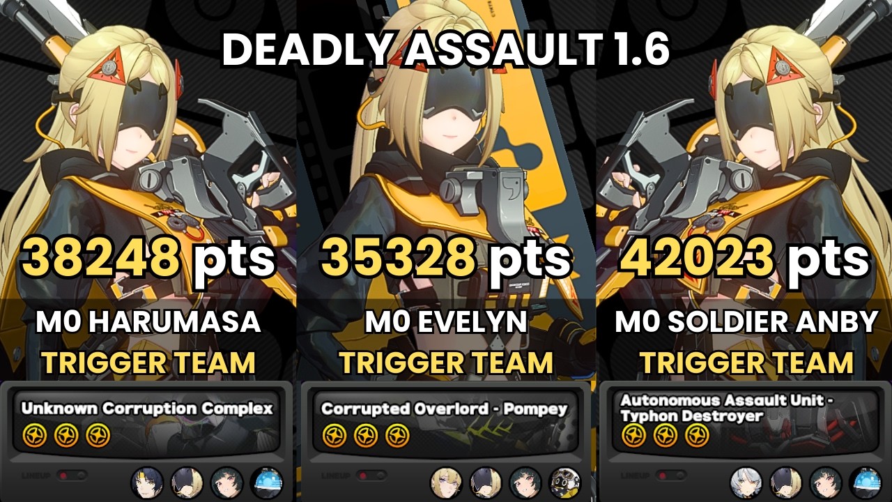 Deadly Assault ZZZ | Trigger Harumasa Astra x Evelyn x Soldier Anby | 9 ...