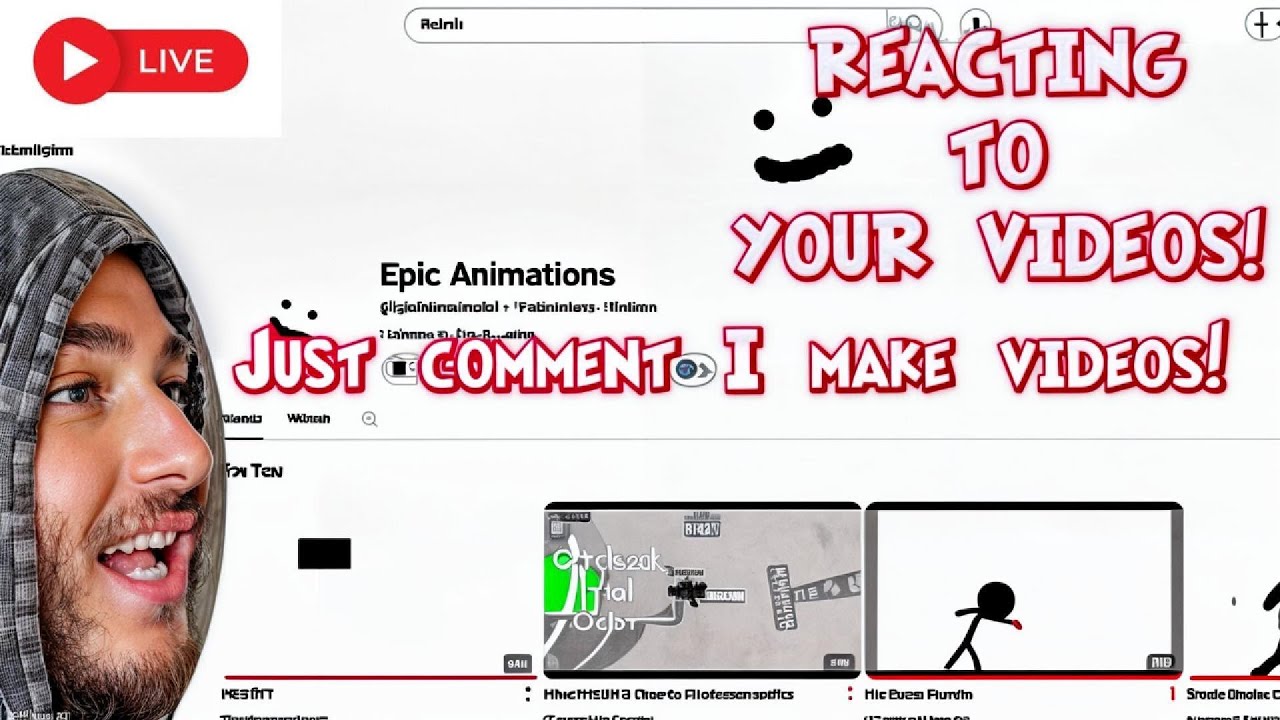reacting your videos live! | LIVE STREAM - YouTube