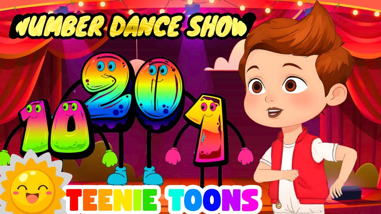 Number Dance! 🎶 Learn Numbers 1 to 20 with Teenie Toons Fun Kids Dance ...