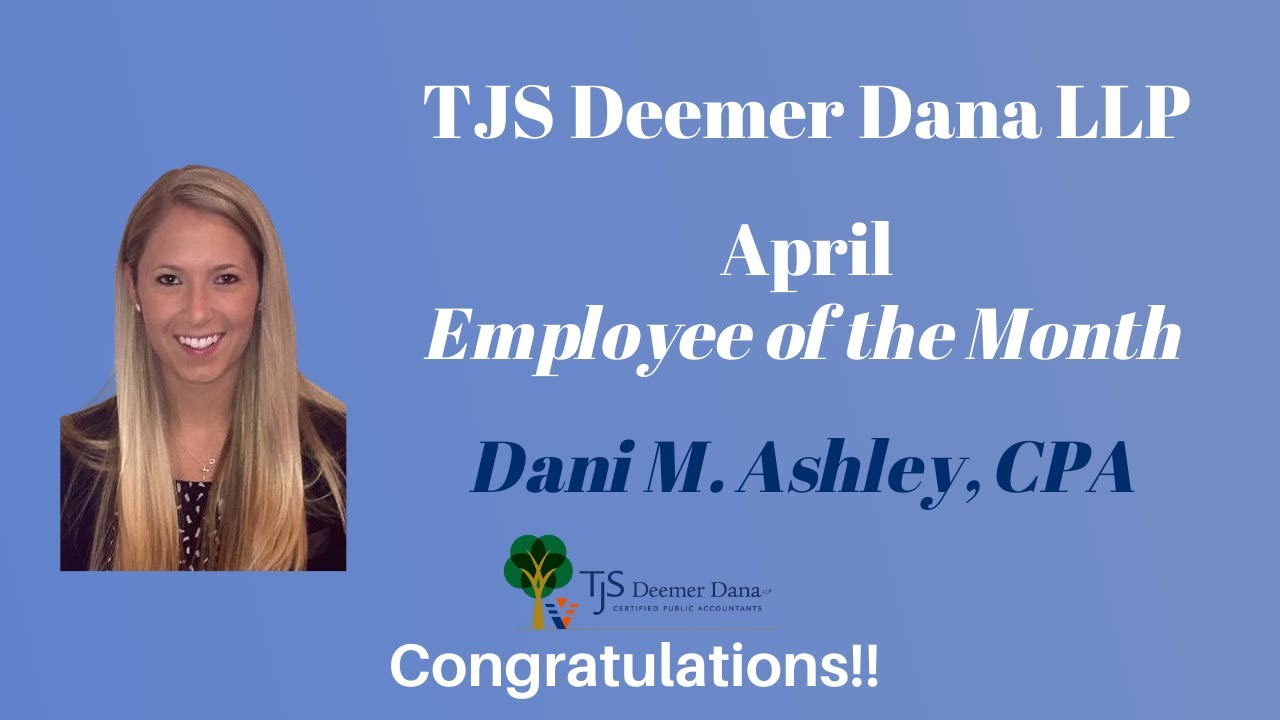 2021 April Employee of the Month - Dani M. Ashley, CPA - YouTube