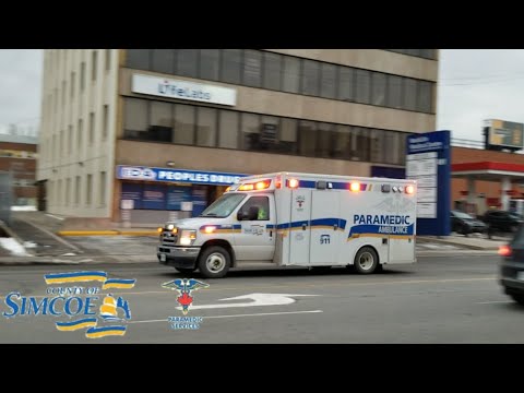 County Of Simcoe Paramedic Services Responding - YouTube