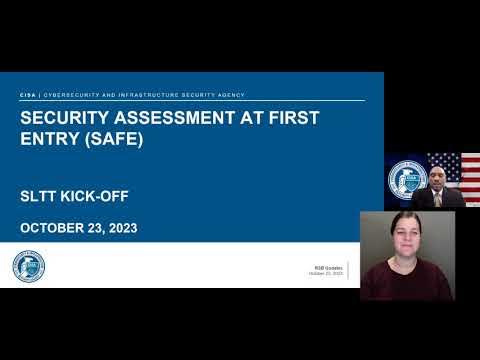 CISA’s Security Assessment at First Entry (SAFE) Tool Version 2.0 with ASL - YouTube